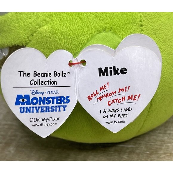 Ty | Toys | Ty Beanie Ballz 24 Mike Wazowski Monsters Inc One Eye Green ...